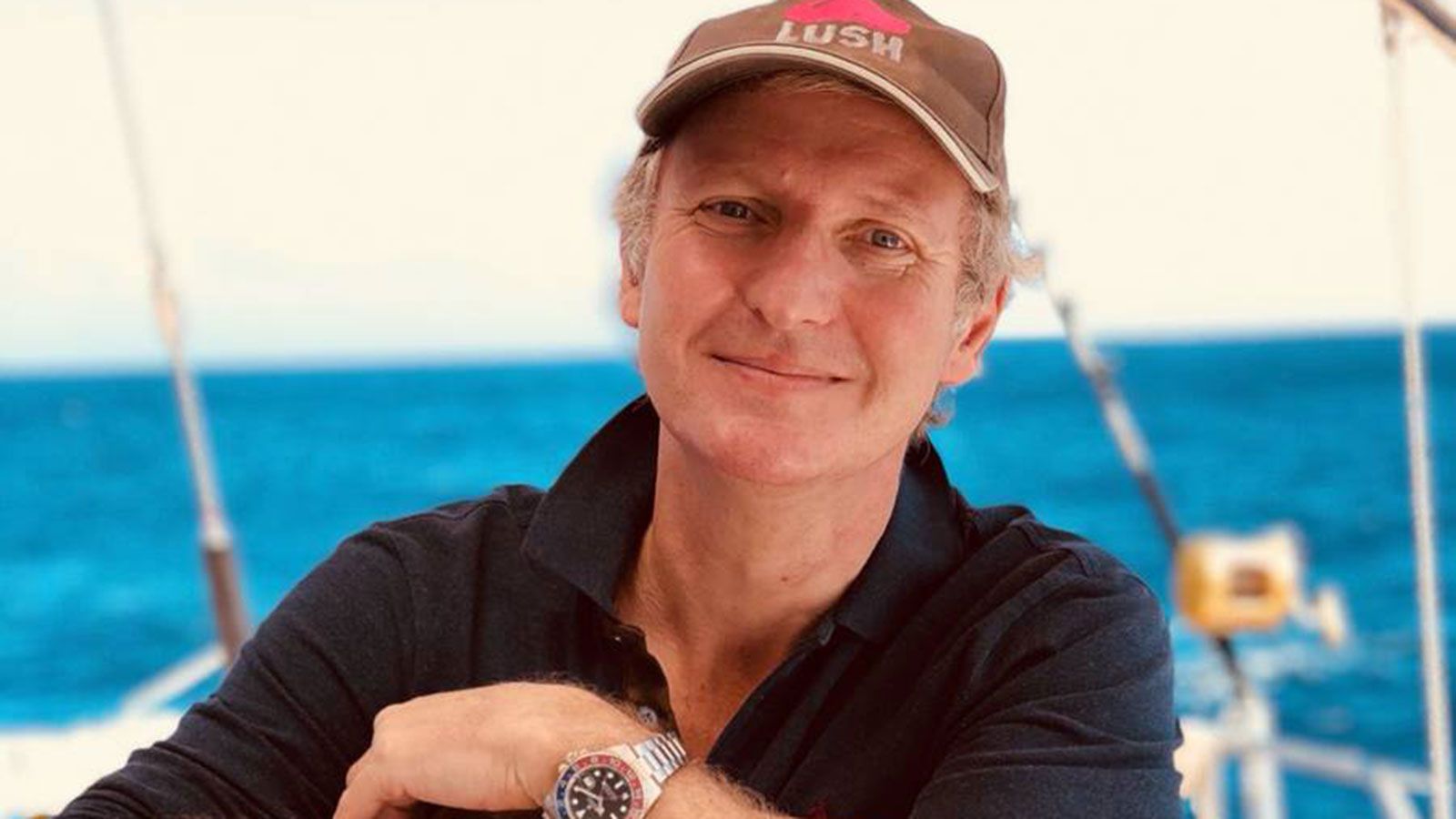 On board with Richard Hadida, owner of Oyster Yachts